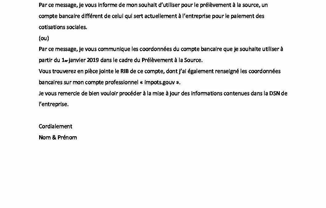 Modèle mail RIB - Entrepreneurs en Vendée